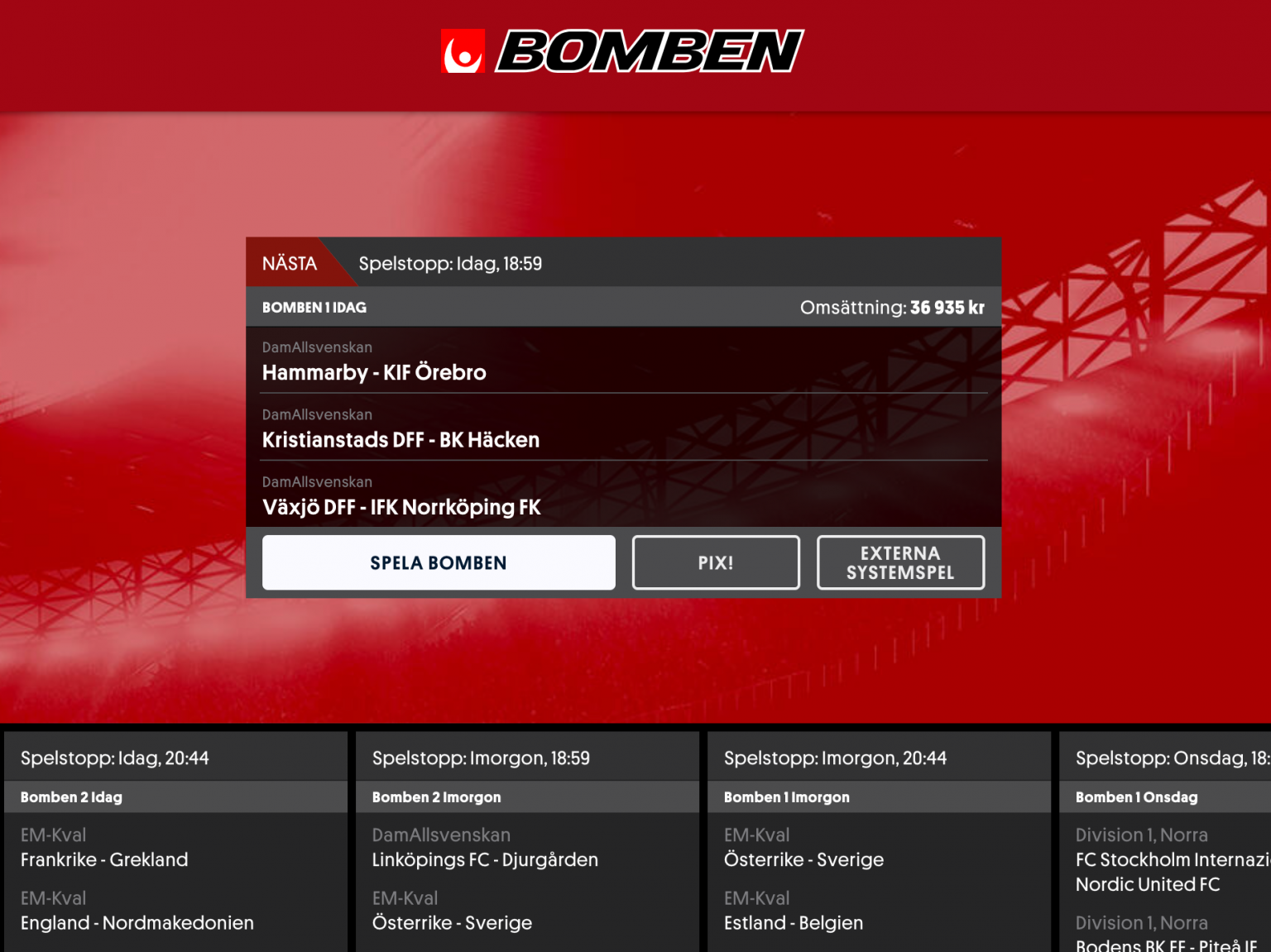 ODDSET BOMBEN - Rätt väg till alla rätt!